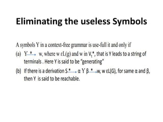 Simplification of cfg ppt | PPT