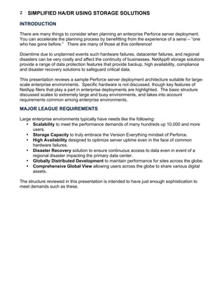 [NetApp] Simplified HA:DR Using Storage Solutions | PDF