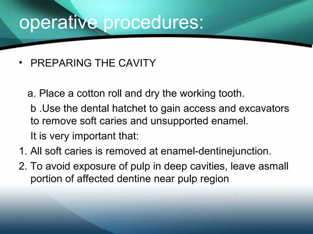 Simplified and modified atraumatic restorative treatment | PPT
