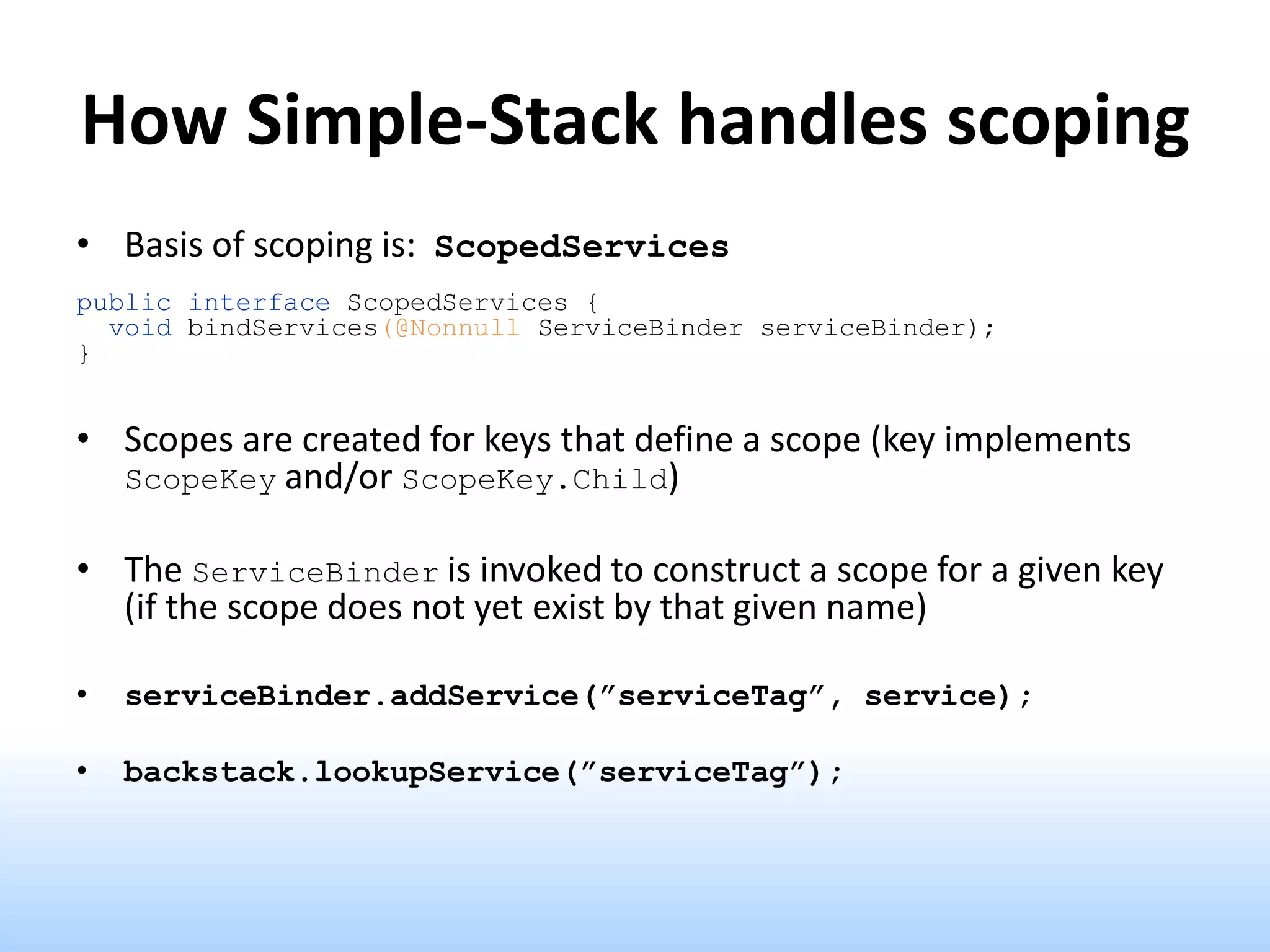 Simplified Android Development with Simple-Stack | PPT