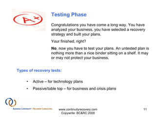 Simplified BCP methodology | PDF