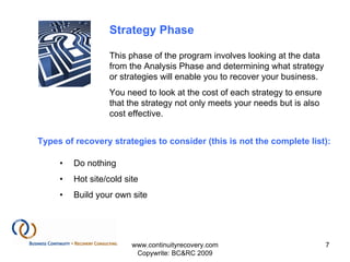 Simplified BCP methodology | PDF
