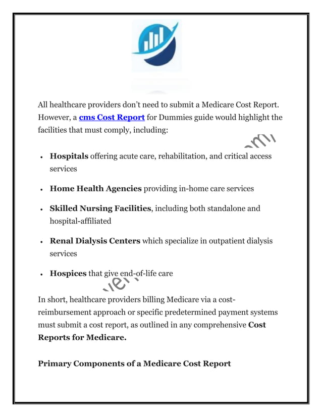 Simplified CMS Cost Reports: What Providers Need to Know | PDF