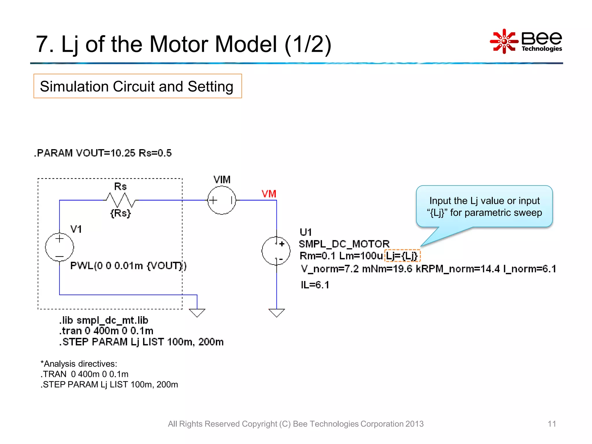 Simple Model of DC Motor using LTspice | PDF