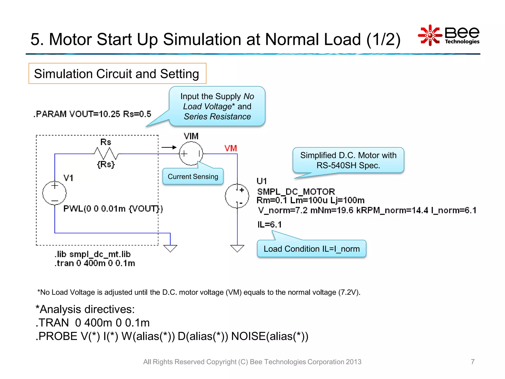 Simple Model of DC Motor using LTspice | PDF