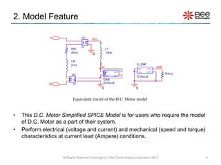 Simple Model of DC Motor using LTspice | PDF