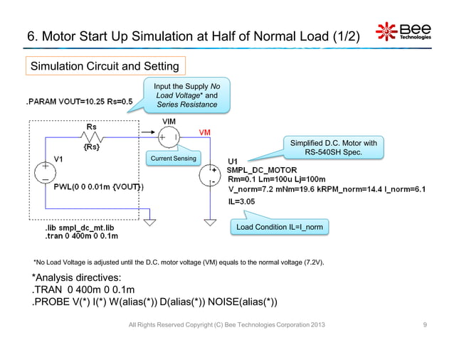Simple Model of DC Motor using LTspice | PDF