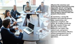 Comprehensive Guide to File Retention and Archiving Management for ...