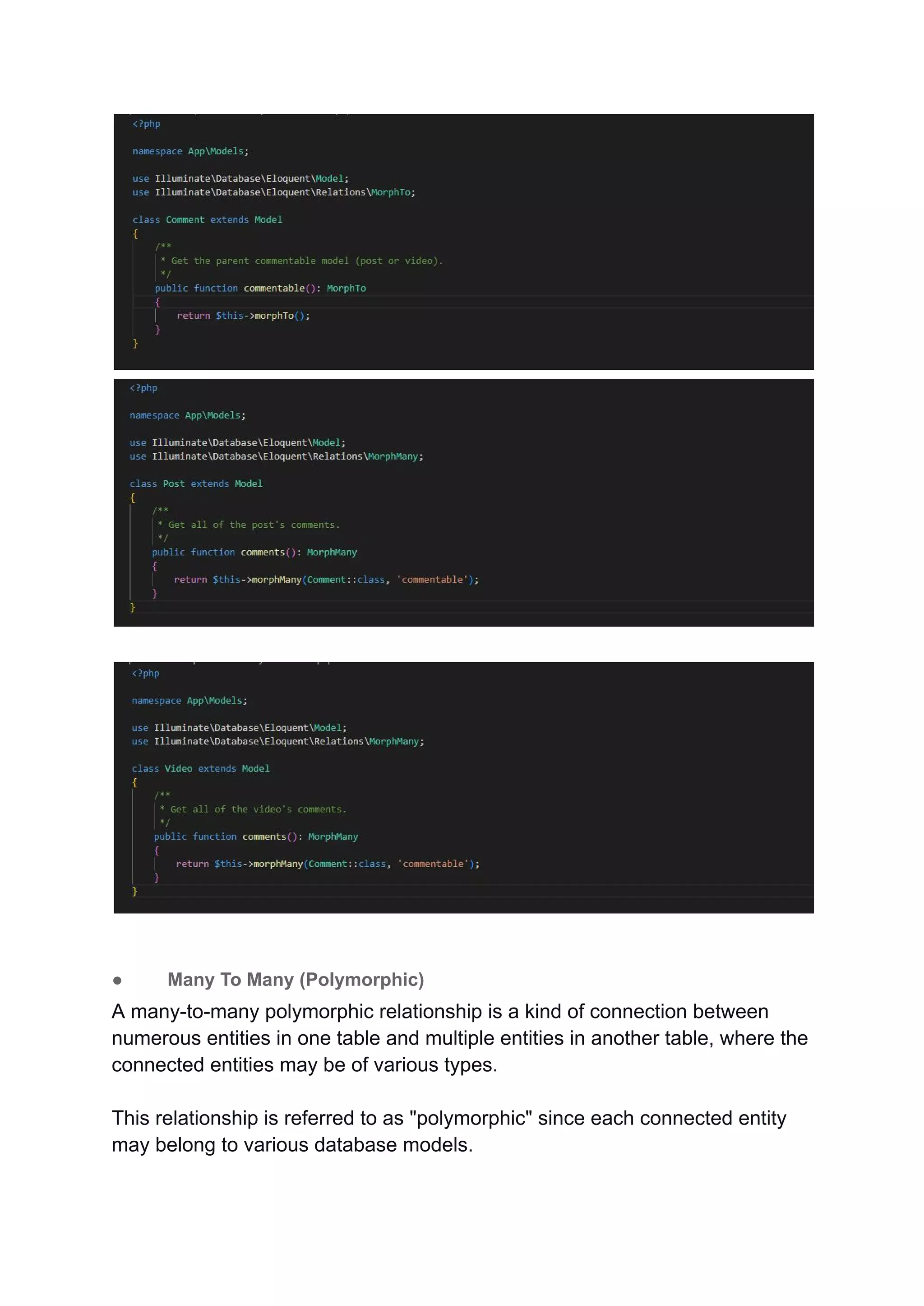 Simplified Guide On Using The Laravel Eloquent Relationspdf