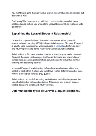 Simplified Guide on Using the Laravel Eloquent Relations!.pdf
