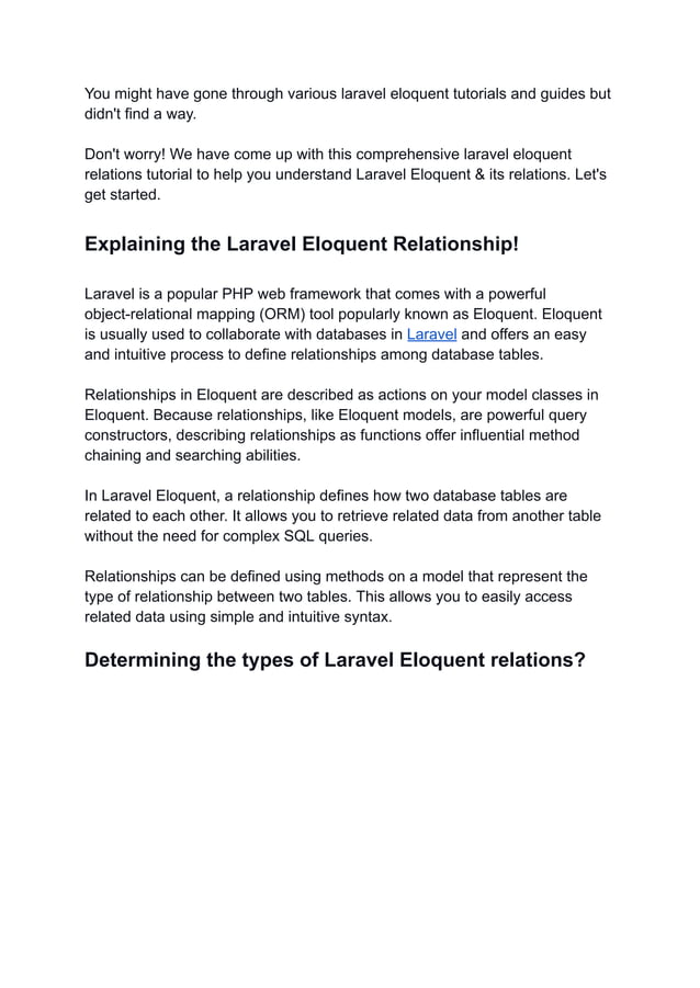 Simplified Guide on Using the Laravel Eloquent Relations!.pdf Simplified Guide on Using the Laravel Eloquent Relations!.pdf