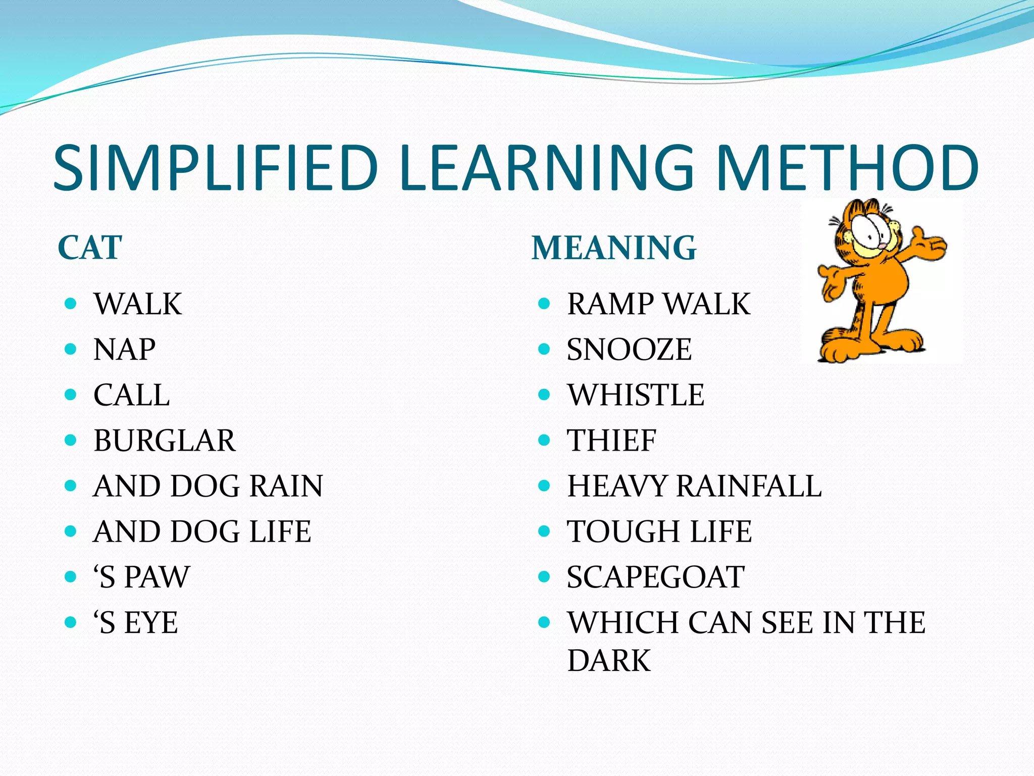 Simplified methods of learning english | PPT