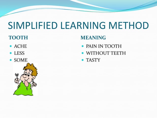 Simplified methods of learning english | PPT
