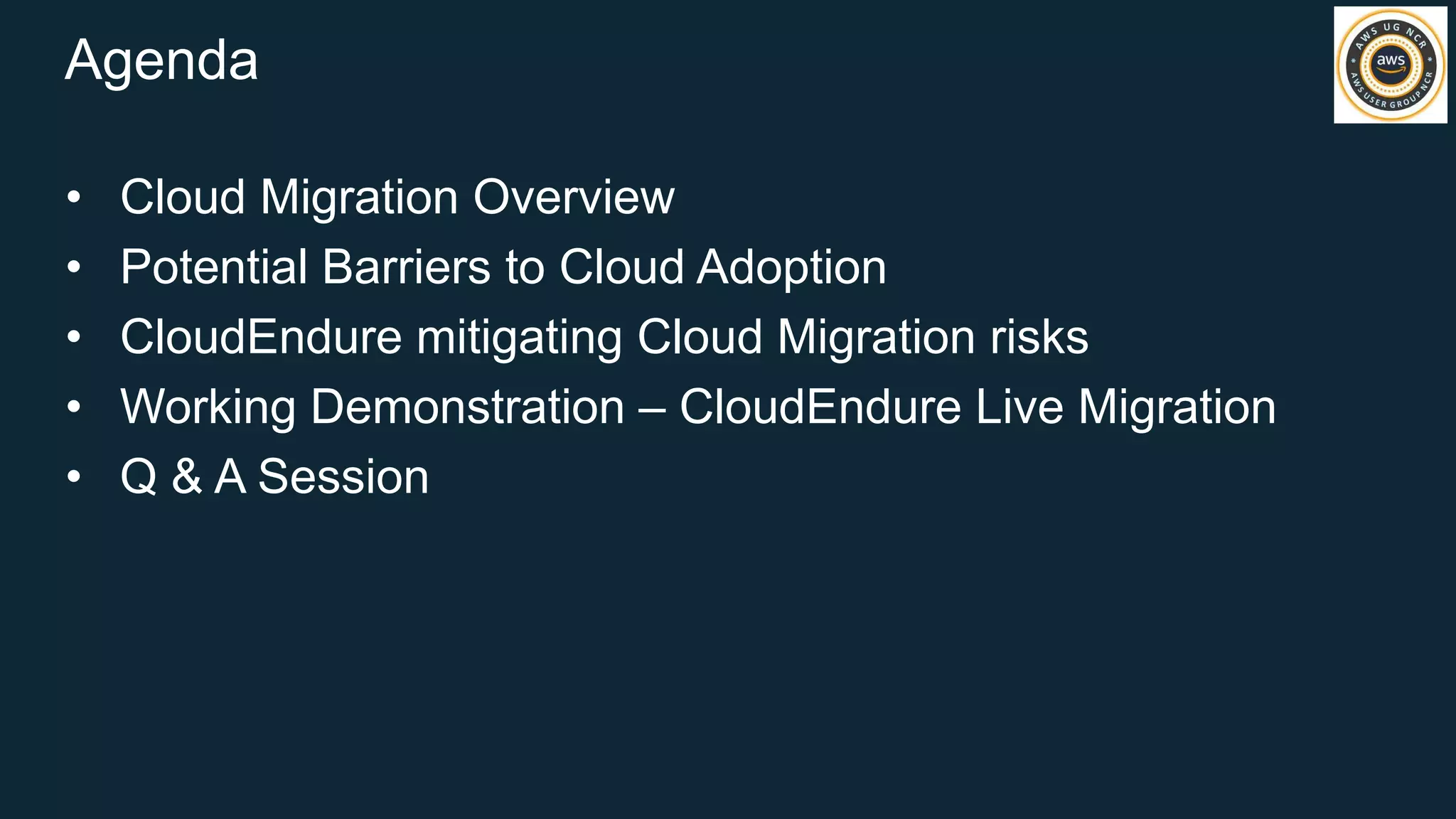 Simplified migration with CloudEndure | PPTX