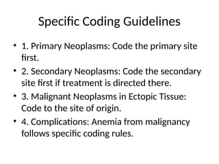 Simplified_Neoplasm of cancer patient_ICD10_Presentation about the neoplasm of people having ...