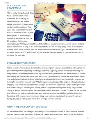 Simplified payment processing for small business | PDF