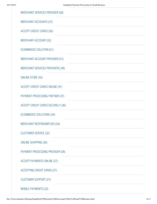Simplified payment processing for small business | PDF