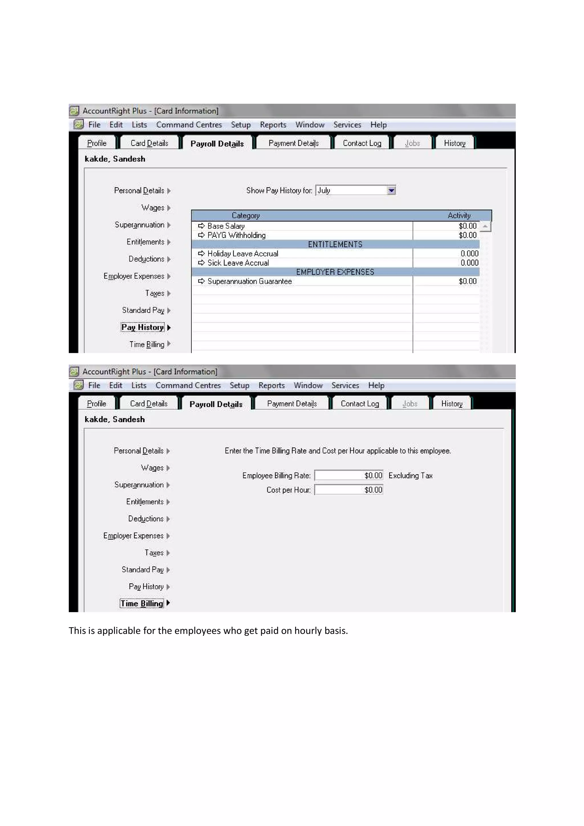 Simplified payroll in myob | PDF