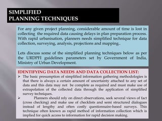 Simplified planning technique | PDF