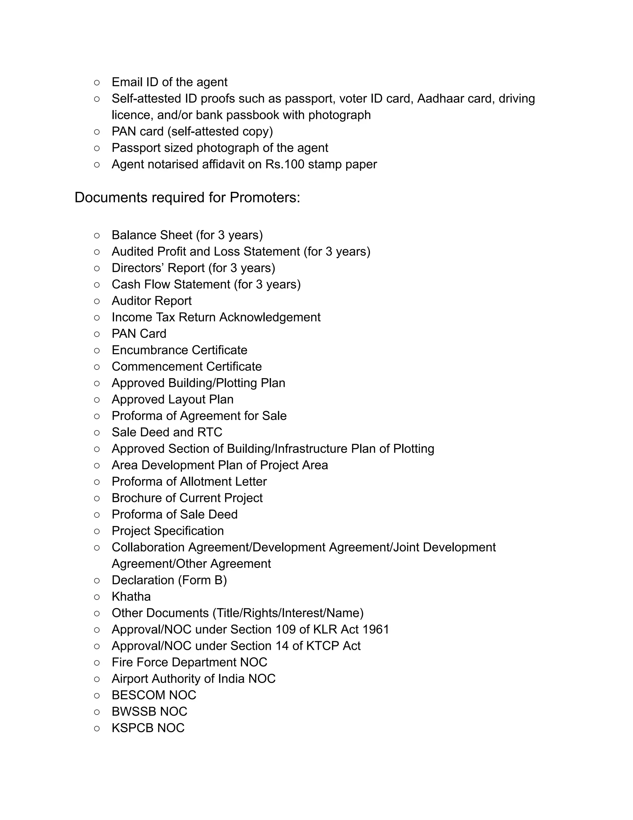 Simplified RERA Karnataka Registration Process, Fees & Charges | PDF