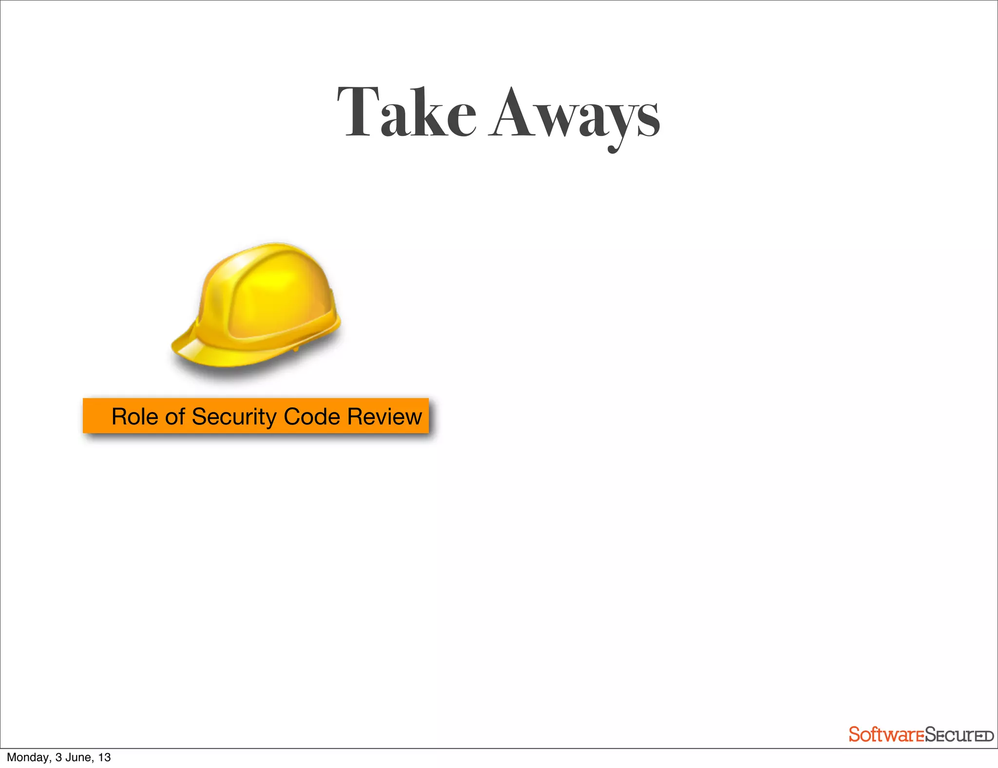 Simplified Security Code Review Process | PPT