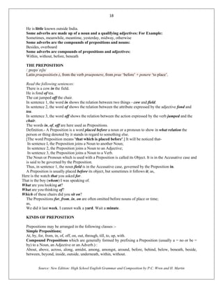 Simplified version, preliminary reading for grammar and syntax (3 ...