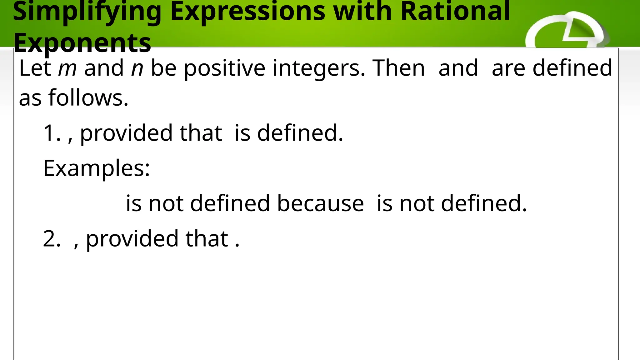 Simplifies expressions with rational exponents..pptx