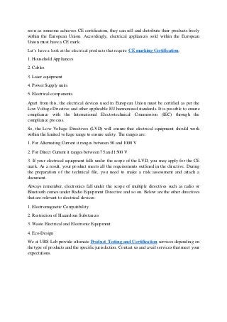 Simplifies International Trade CB Certification and CE Marking ...