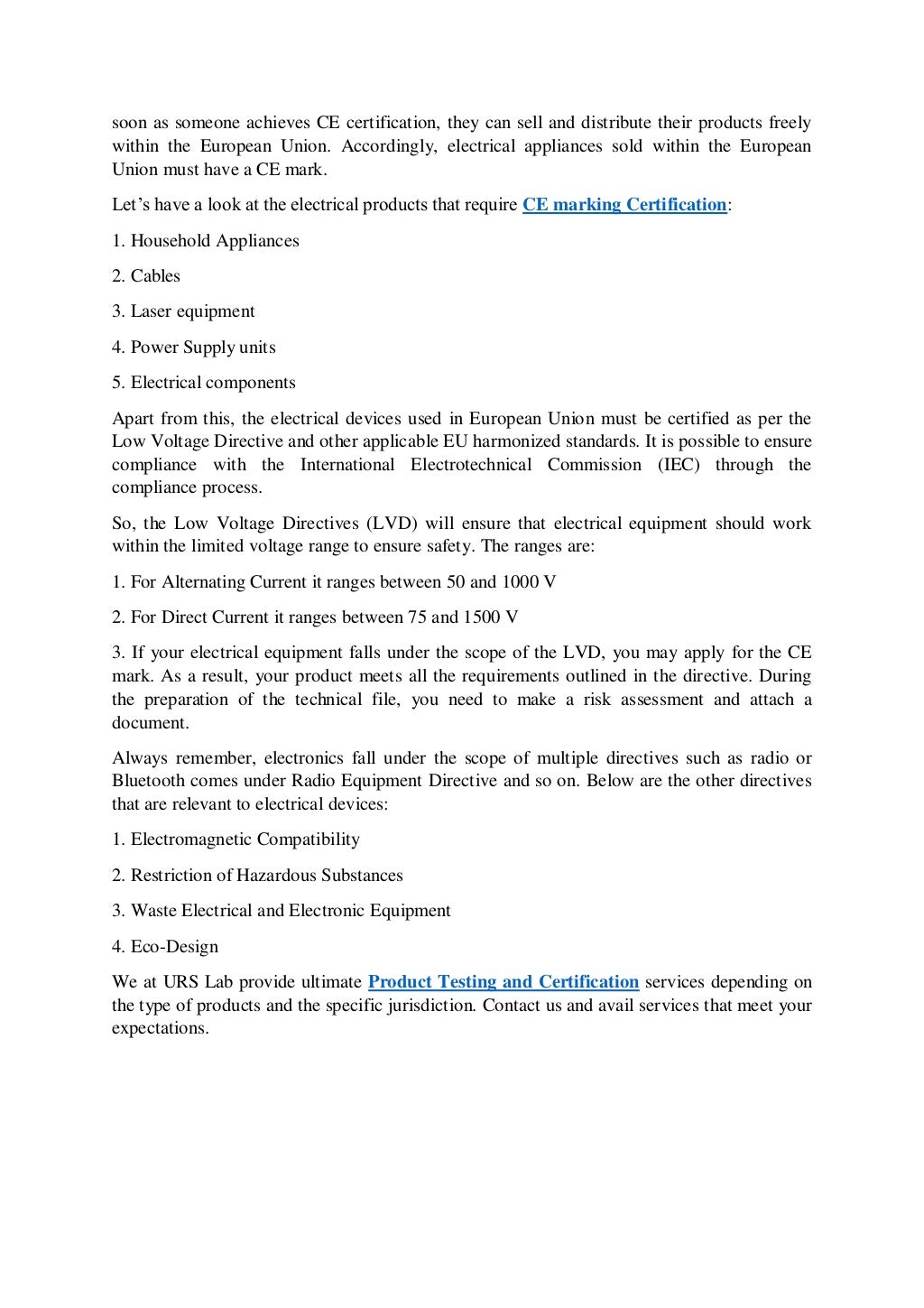 Simplifies International Trade CB Certification and CE Marking ...