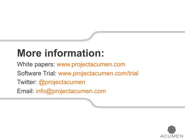 Simplifiying cost and schedule risk analysis with acumen risk | PPT
