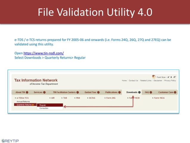 eTDS - Generating Form 24Q - using greytHR | PPTX