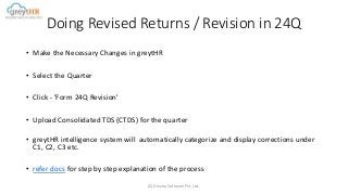 eTDS - Generating Form 24Q - using greytHR | PPT
