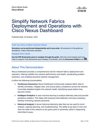 Comprehensive Guide to Cisco Nexus Dashboard for Network Fabric ...