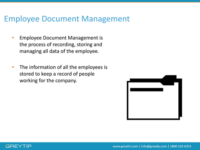 Simplify document management with greytHR | PPT