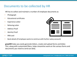 Simplify document management with greytHR | PPTX