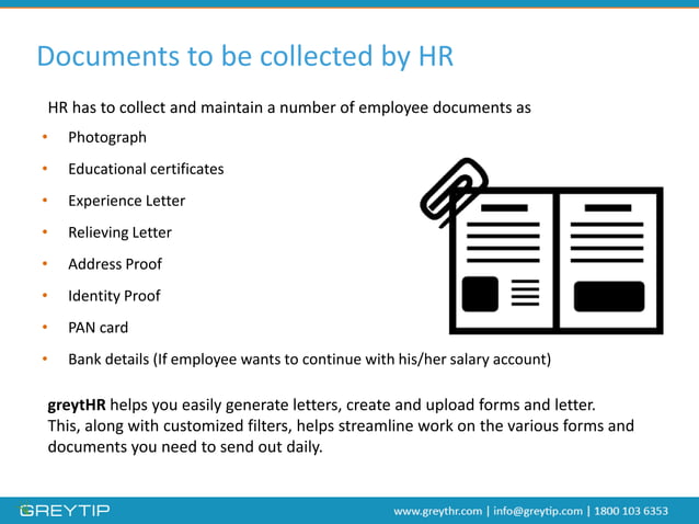 Simplify document management with greytHR | PPT