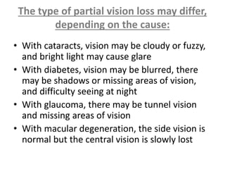 Simplified Information on Blindness | PPTX