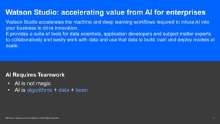 Simplifying AI and Machine Learning with Watson Studio | PPTX