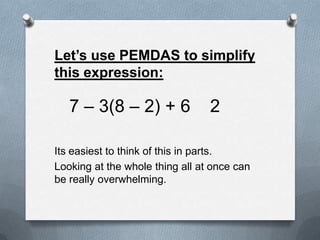 Simplifying algebraic expressions | PPTX | Physics | Science