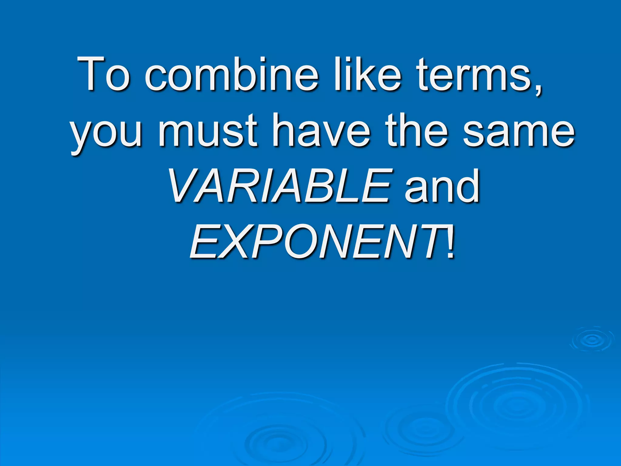 Math: simplifying algebraic expressions | PPT | Physics | Science