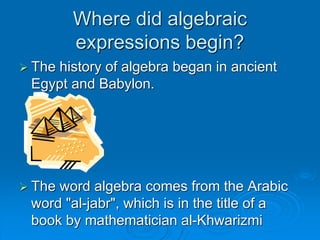 Math: simplifying algebraic expressions | PPT | Physics | Science