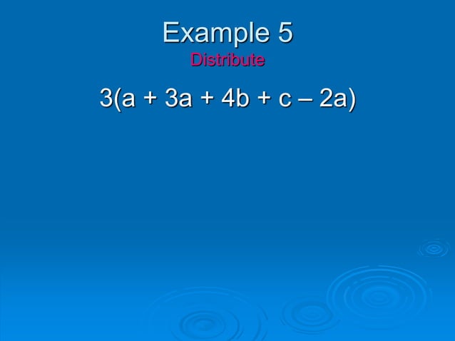 Math: simplifying algebraic expressions | PPT