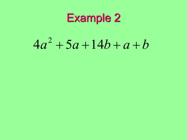 Math: simplifying algebraic expressions | PPT