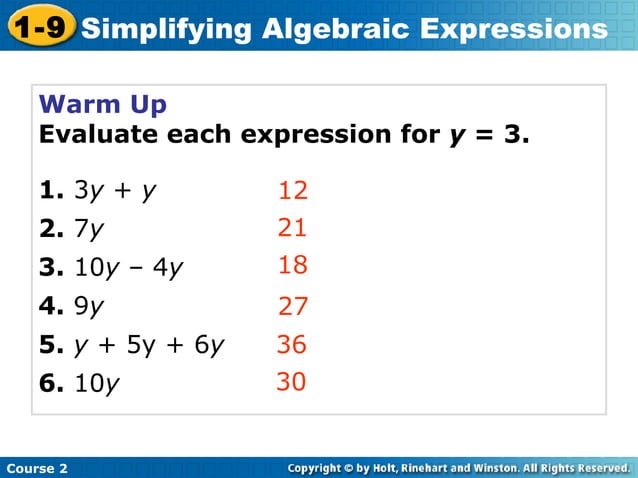 Simplifying algebraic expressions | PPT | Stamps and Coins | Collecting