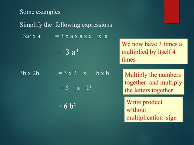 Simplifying algebraic expressions | PPT | Programming Languages | Computing