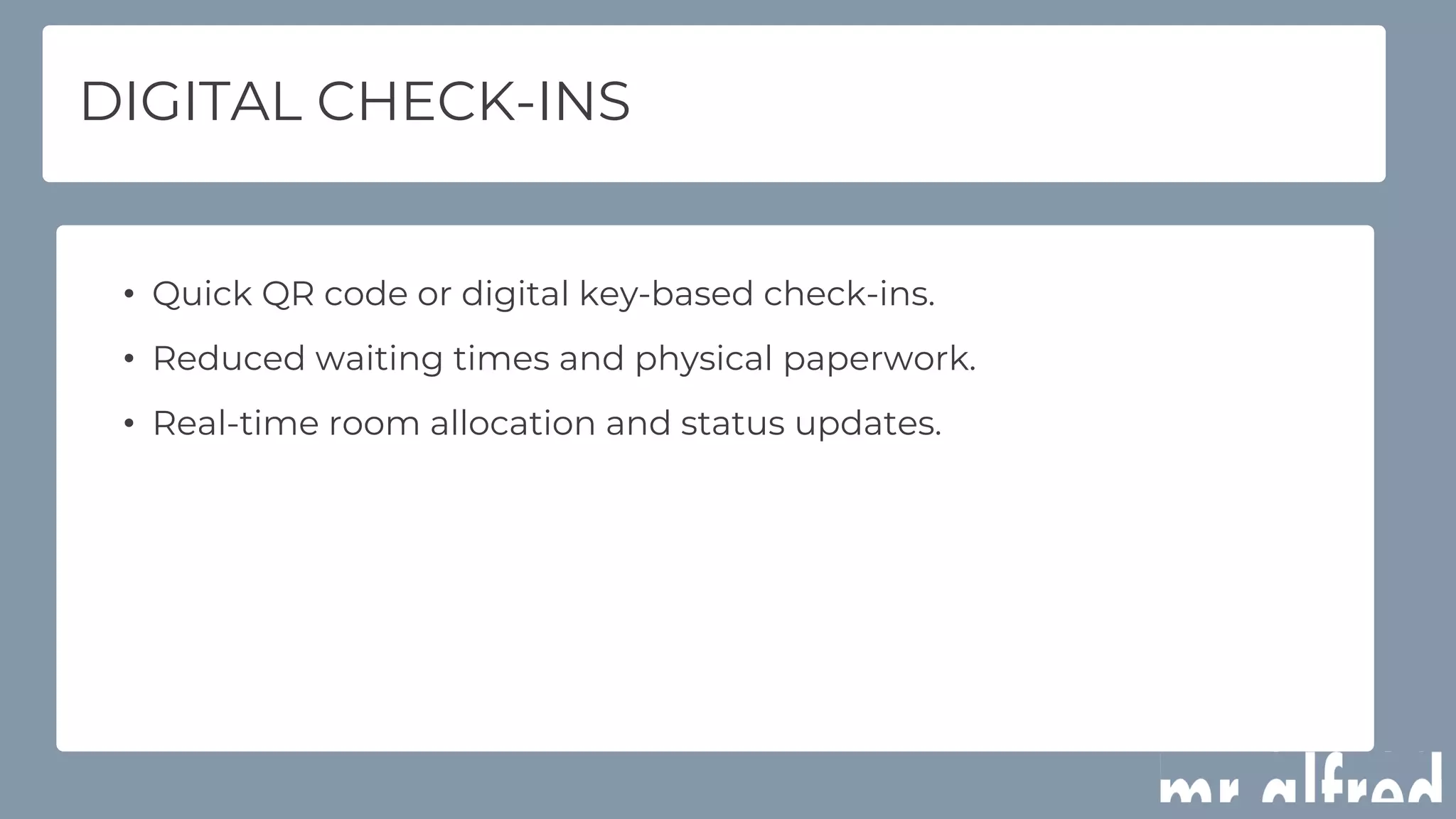 Simplifying check-in and check-out processes using a PMS.pptx