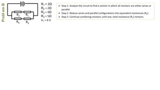 Simplifying circuits electric circuits presentation buid it up | PPTX