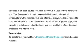 Simplifying CRUD operations using budibase | PPTX | Databases ...