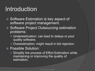 Simplifying effort estimation based on use case points | PPT