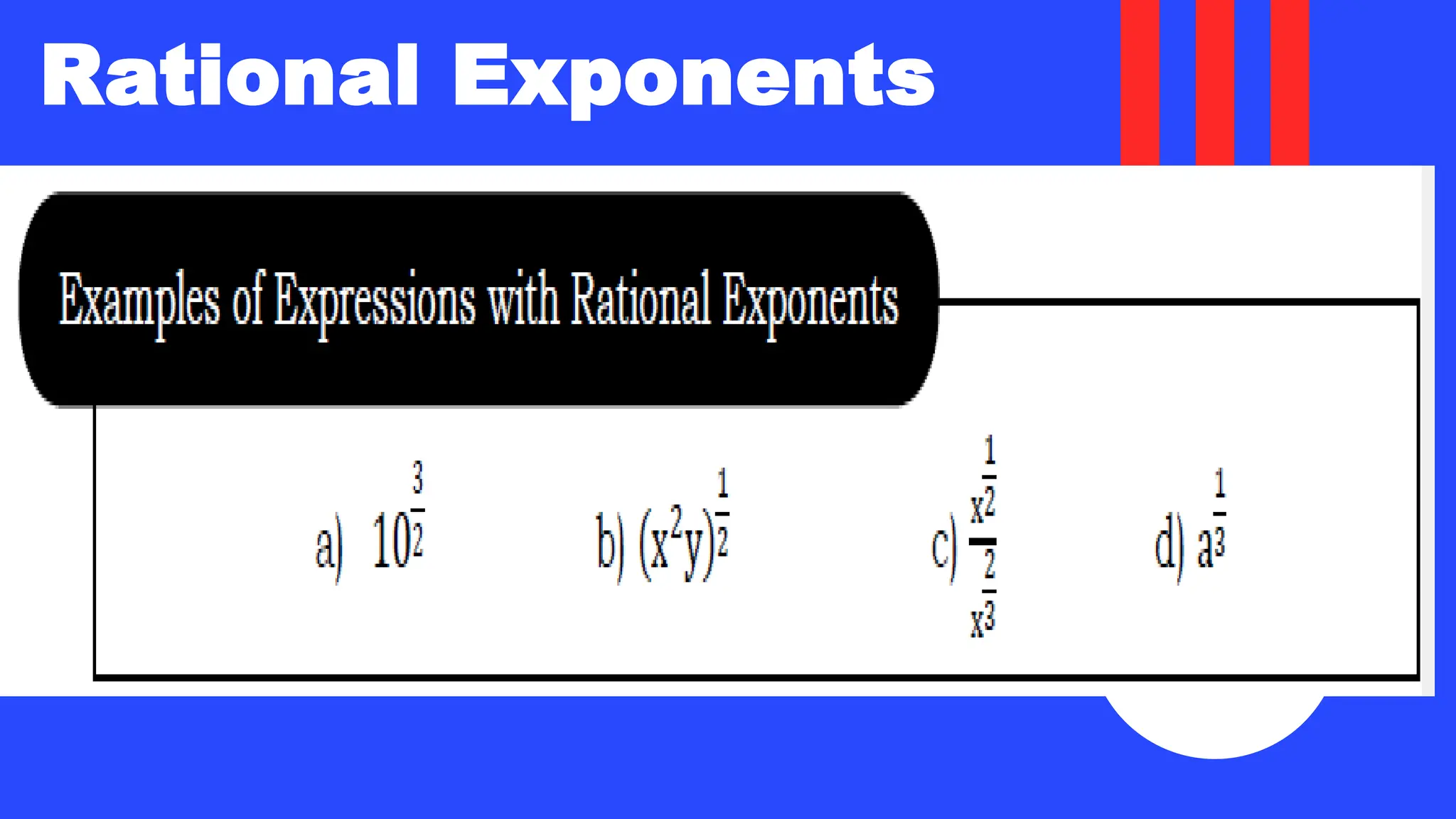 SIMPLIFYING EXPRESSIONS WITH RATIONAL EXPONENTS.pptx